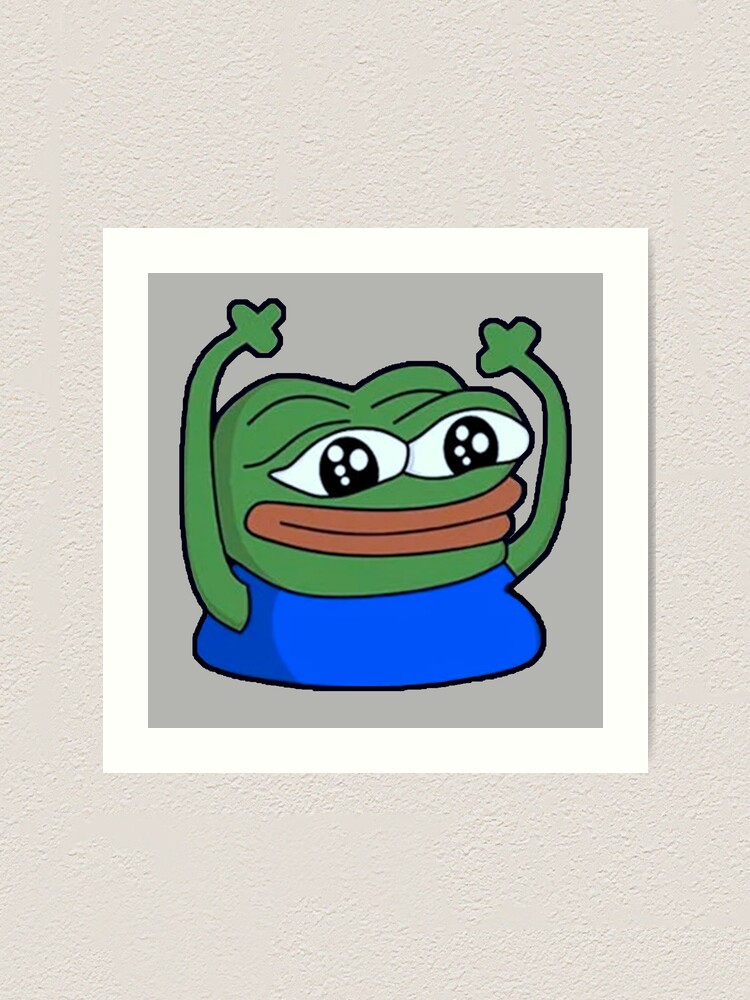 "Pepe Meme - Peepo Happy" Art Print for Sale by Kxwee | Redbubble