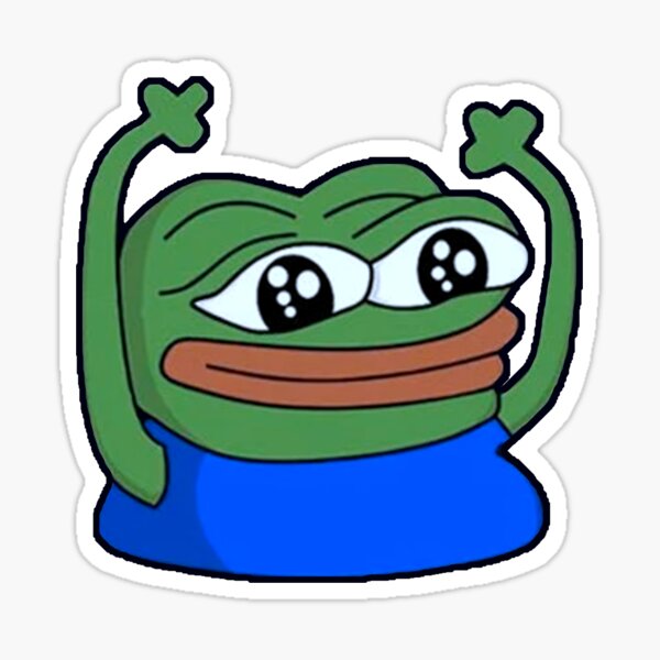 "Pepe Meme - Peepo Happy" Sticker by Kxwee | Redbubble