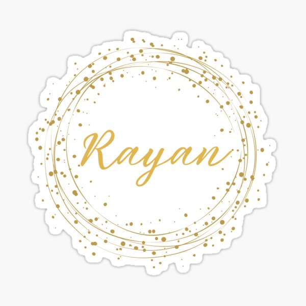 "Rayan gold classic" Sticker by ABIBID-SHOP | Redbubble