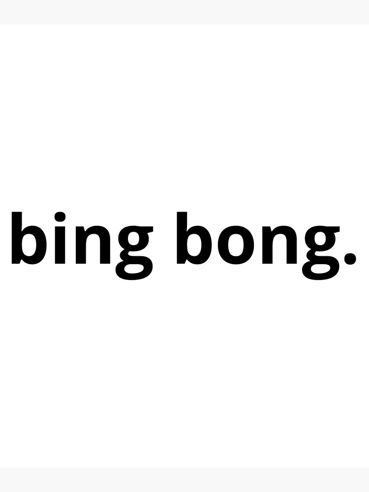 Bing Bong Meme Tiktok Bing Bong Poster For Sale By Opensans Redbubble