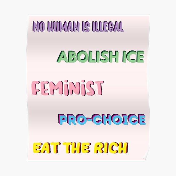 "[sticker pack] Liberal Starter Pack ver 1" Poster for Sale by Colorful ...