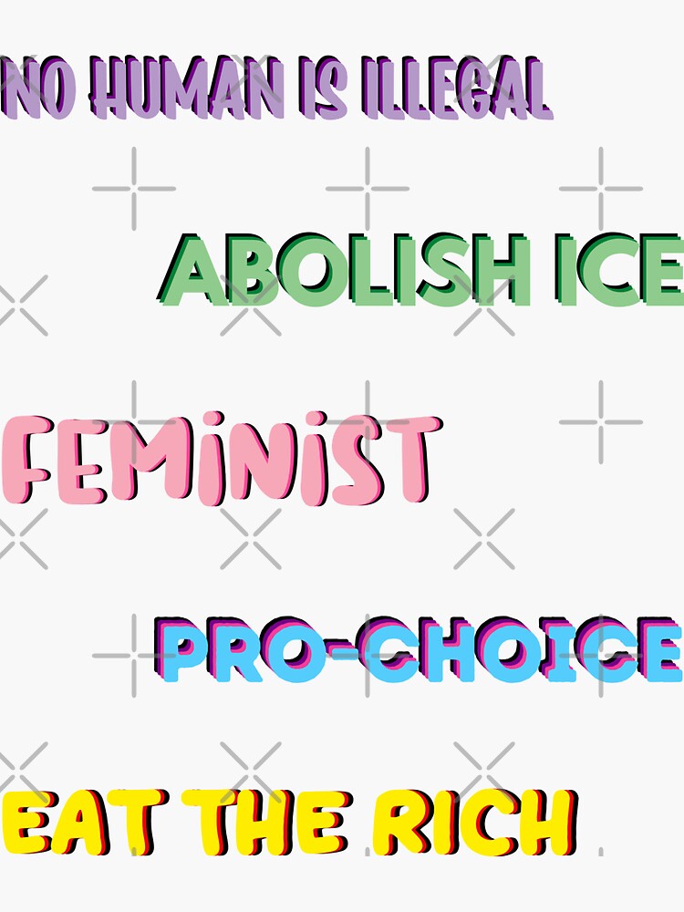"[sticker pack] Liberal Starter Pack ver 1" Sticker by Colorful-Inspo ...
