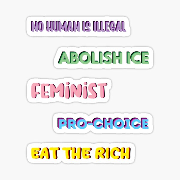 "[sticker pack] Liberal Starter Pack ver 1" Sticker by Colorful-Inspo ...