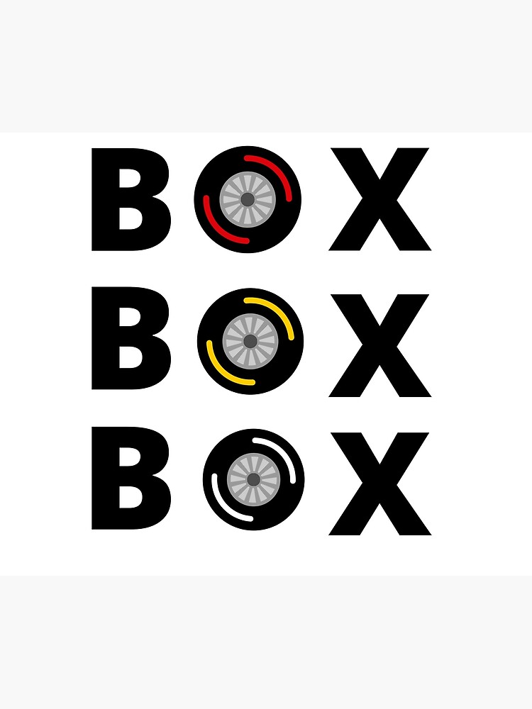 "Box Box Box F1 Tyre Compound Design T-shirt " Poster for Sale by Reo12 ...