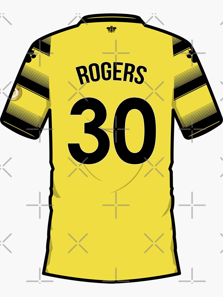 "MORGAN ROGERS 30 Home Shirt Jersey Squad 2021 - 2022" Sticker by ...