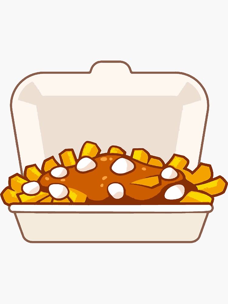 "Savoury poutine" Sticker by Yummyyums | Redbubble