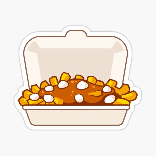 "Savoury poutine" Sticker by Yummyyums | Redbubble