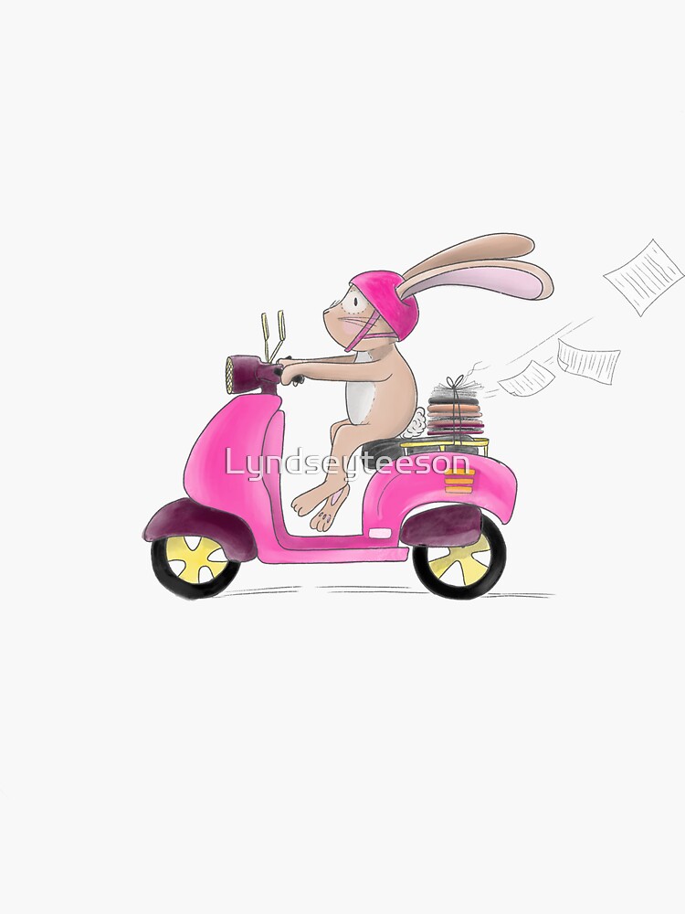 "Vespa patch purple and pink" Sticker by Lyndseyteeson | Redbubble