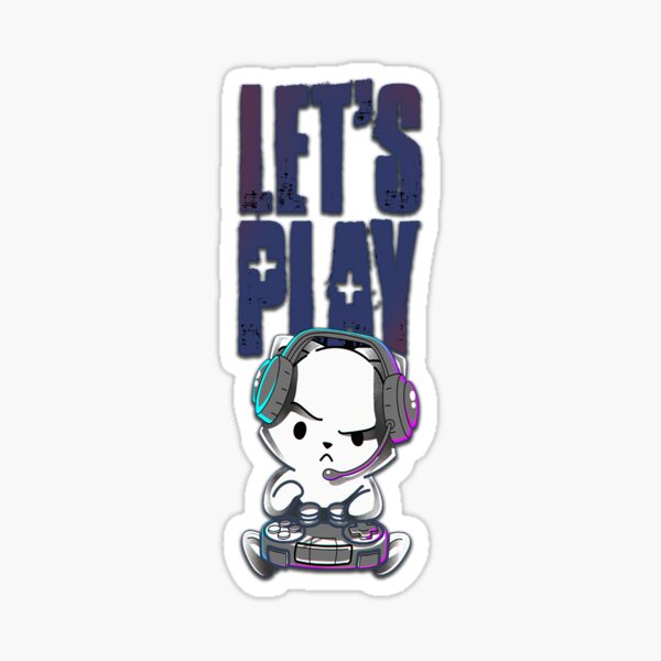 "Let's Play" Sticker for Sale by Firetree | Redbubble