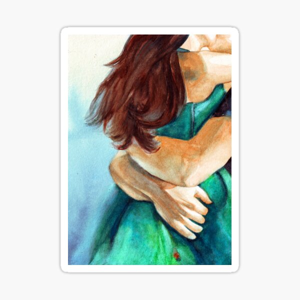 "Love embrace" Sticker for Sale by HelgaMcLeod | Redbubble