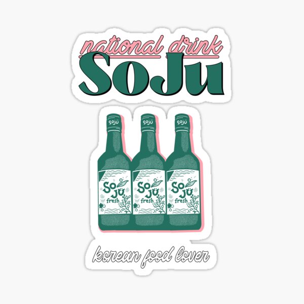 "Soju" Sticker for Sale by BaekpalStudio | Redbubble