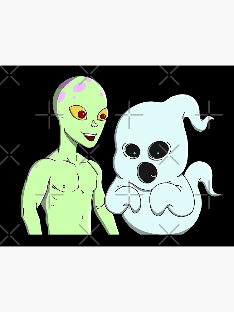 "Buff Alien and Ghost" Poster by Evans1998 | Redbubble
