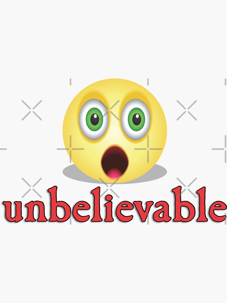 "UNBELIEVABLE Cute Emoji Art" Sticker for Sale by Amazing-Arabic ...