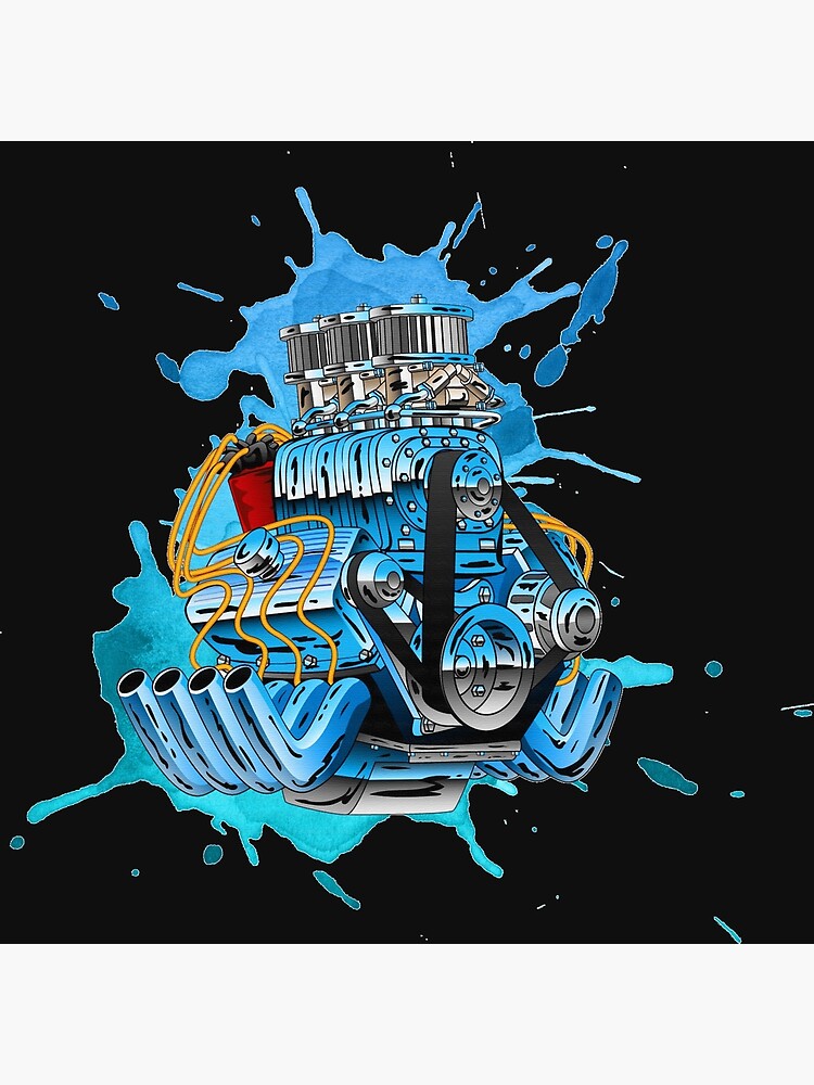 "mesin mobil,Engine Race 1985" Poster for Sale by kolikjidan | Redbubble