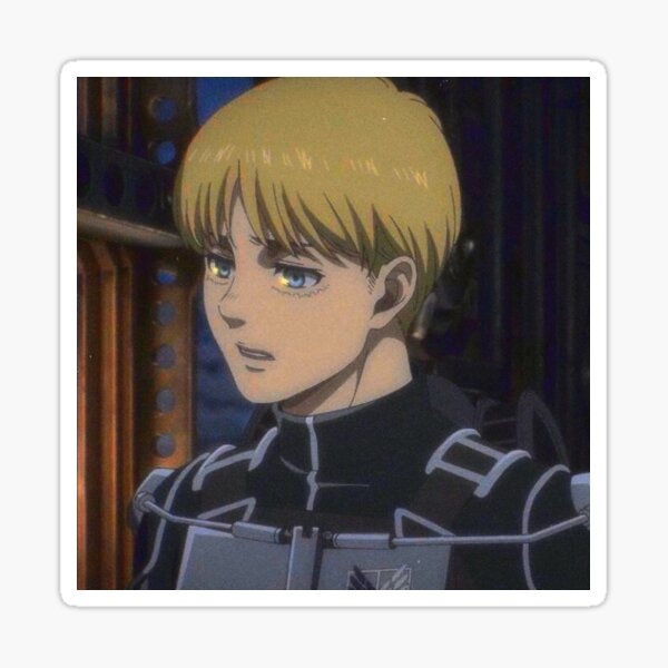 "Armin Attack on Titan Sticker" Sticker by OnlyOnce- | Redbubble