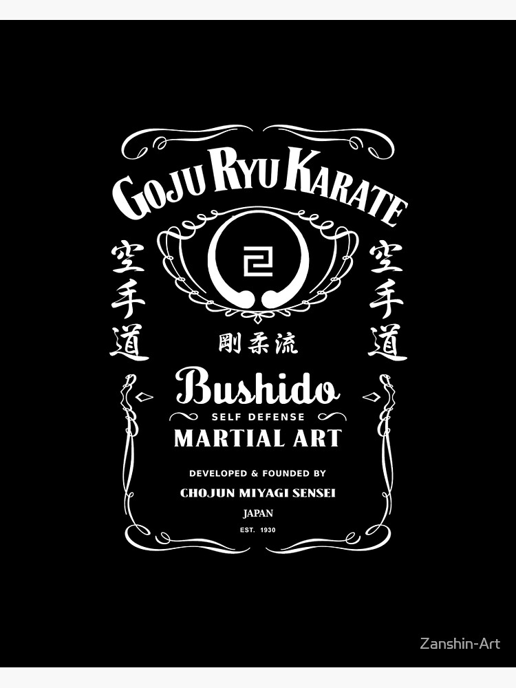 "Vintage Goju Ryu Karate Retro Martial Arts Budo Design" Poster by ...