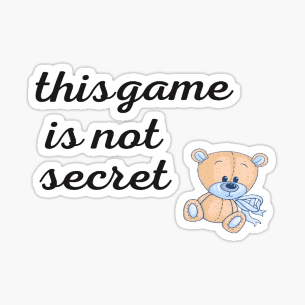 "This Game Is Not Secret basketball" Sticker by middle11 | Redbubble