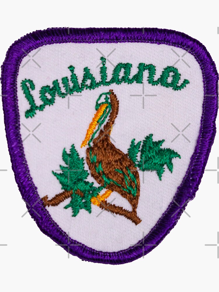 "Vintage Louisiana State Patch" Sticker by RetroRouteGoods | Redbubble