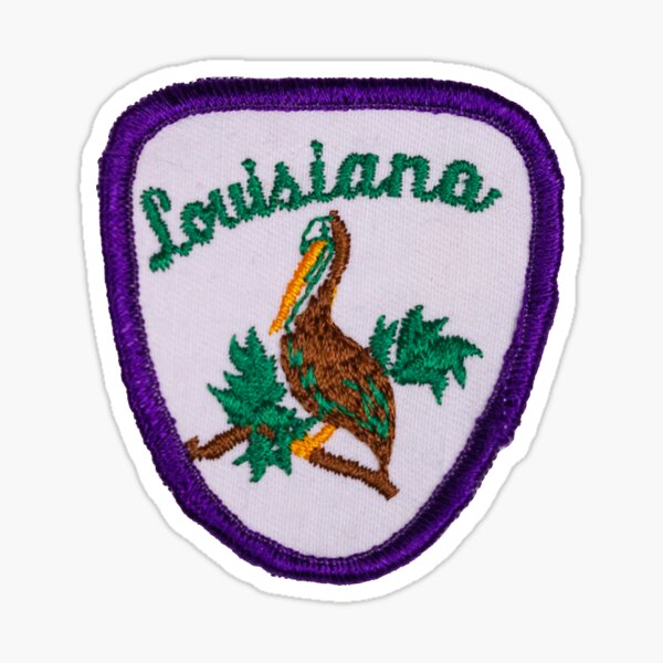 "Vintage Louisiana State Patch" Sticker by RetroRouteGoods | Redbubble