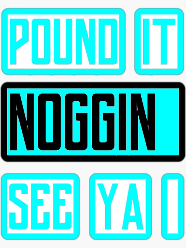 "Noggin Dude " Sticker for Sale by Designivas | Redbubble