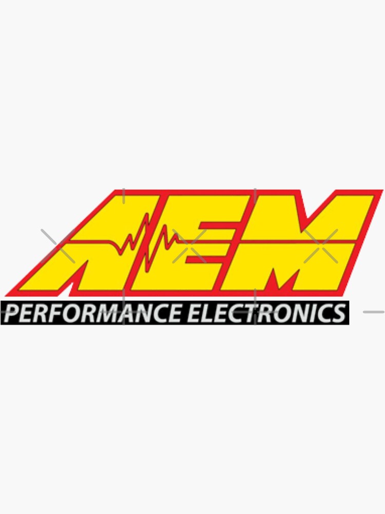 "AEM - Premium Automotive Merchandise - " Sticker by Infms05 | Redbubble