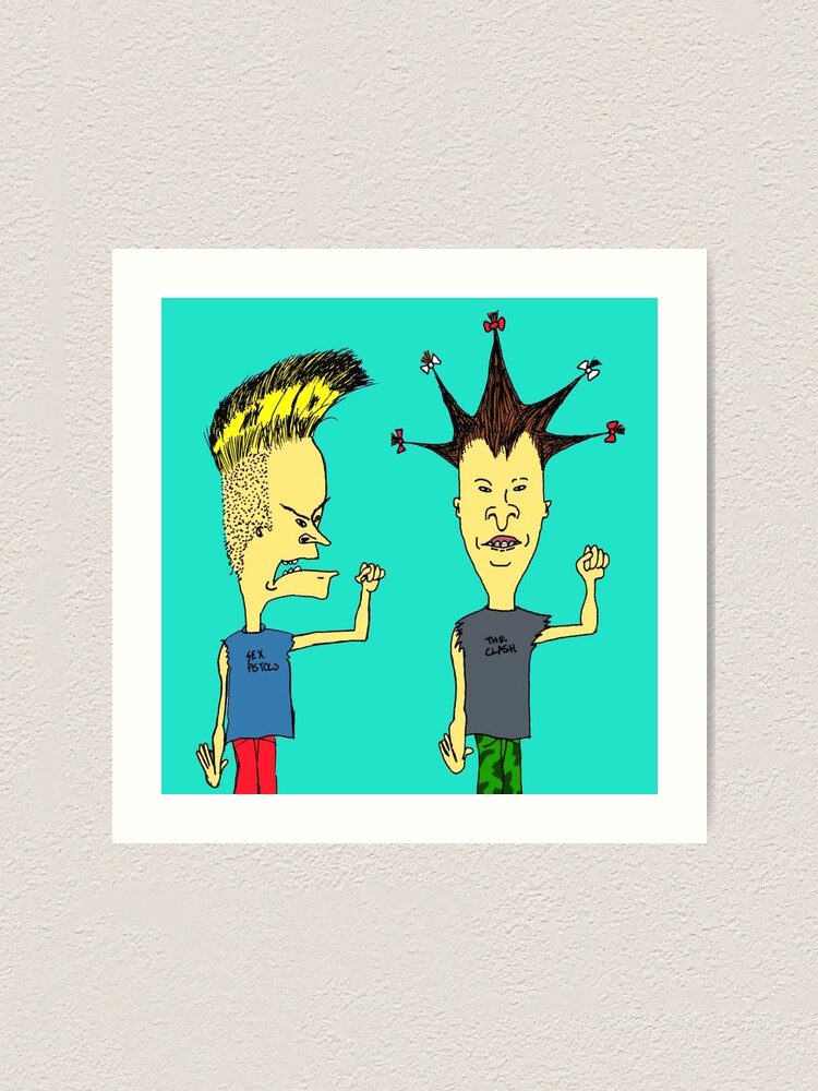 "Beavis and Butt-Head Haircut" Art Print by MondrianuM | Redbubble