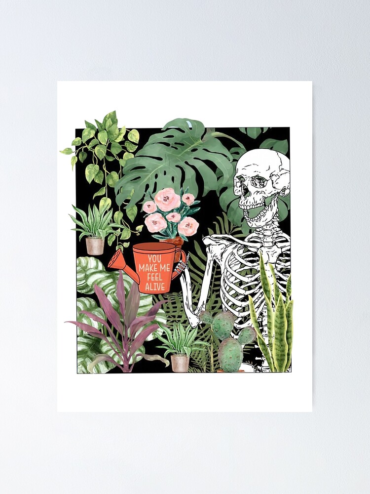 "Skeleton Garden" Poster for Sale by Mikeartshop | Redbubble