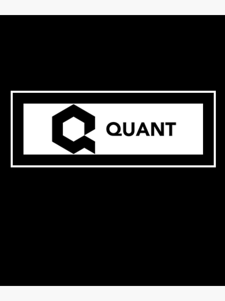 "Quant network QNT logo " Poster for Sale by Digitalassetart | Redbubble