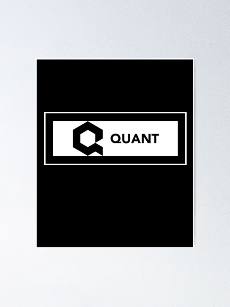 "Quant network QNT logo " Poster for Sale by Digitalassetart | Redbubble