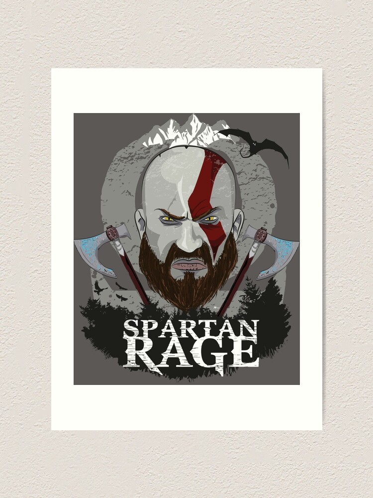 "Spartan Rage" Art Print by GualdaTrazos | Redbubble