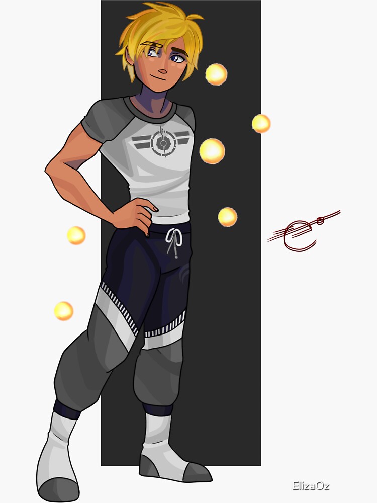 "Jaune Arc -- Atlas Academy" Sticker for Sale by ElizaOz | Redbubble