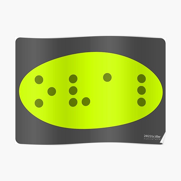 oval" Poster for Sale by BrailleArt | Redbubble