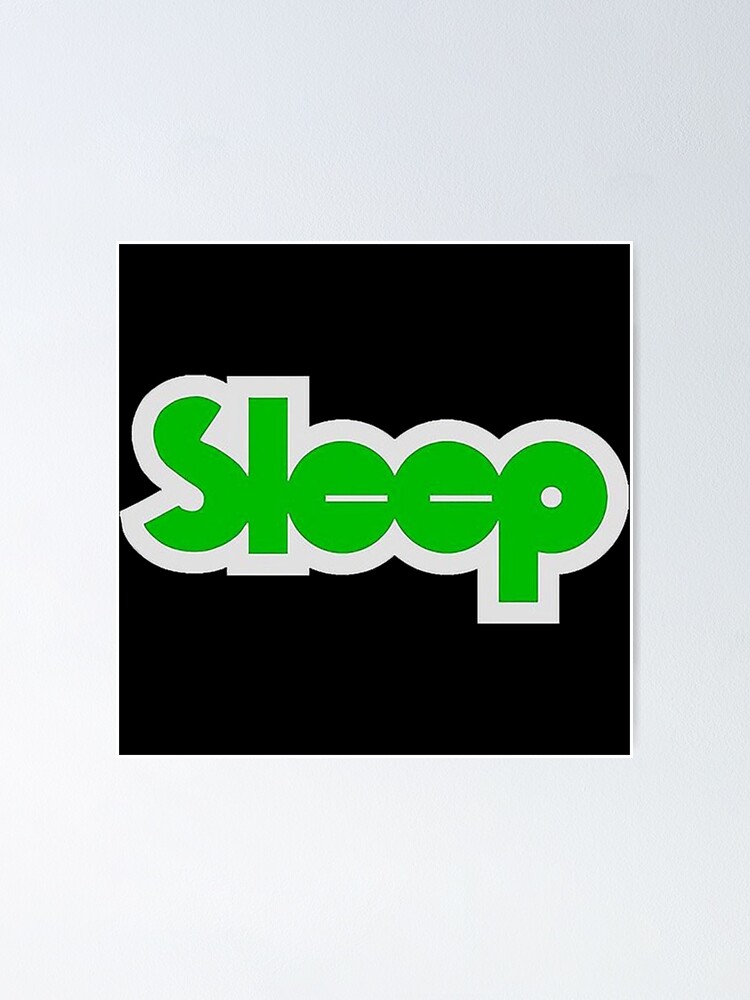 "Green Sleep" Poster for Sale by kampretireng | Redbubble