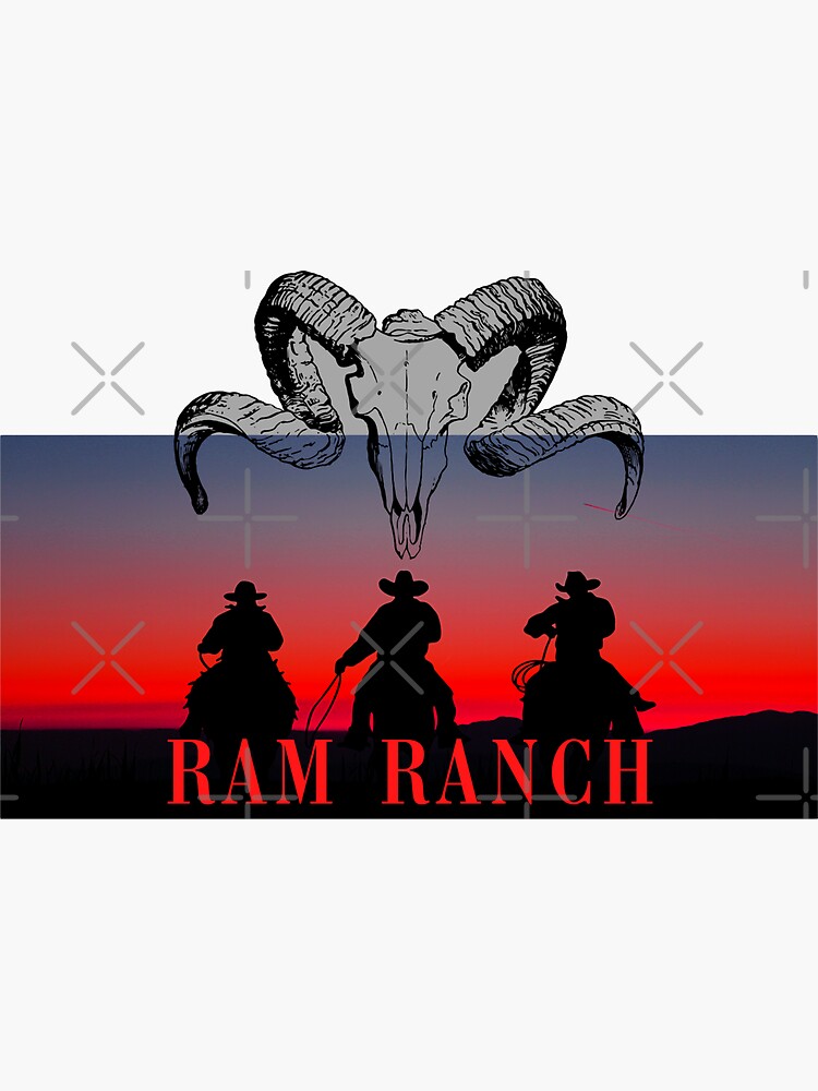 "Ram Ranch" Sticker for Sale by Sidera-Shop | Redbubble