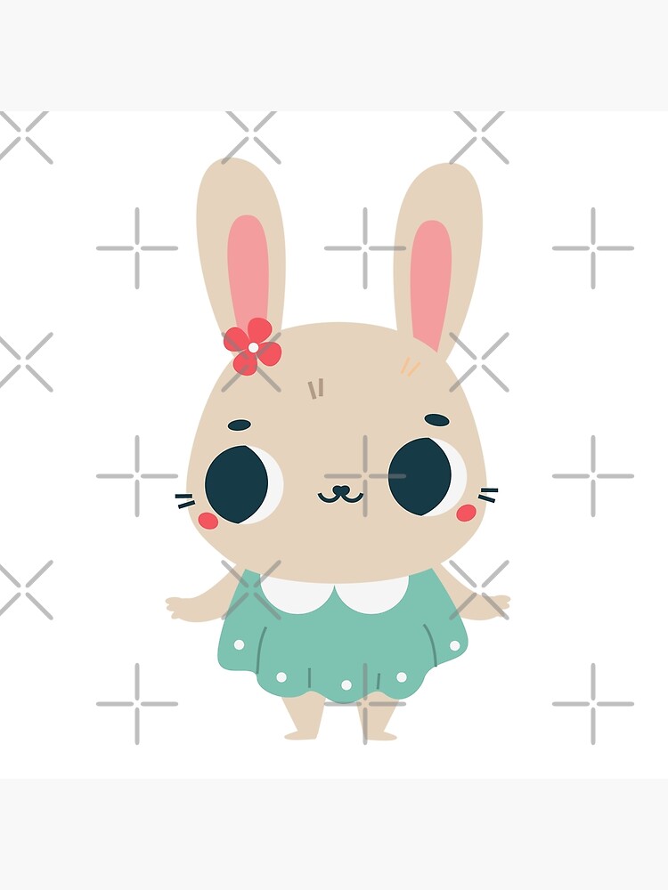 "Cute little bunny rabbit" Poster for Sale by GennyBunny | Redbubble