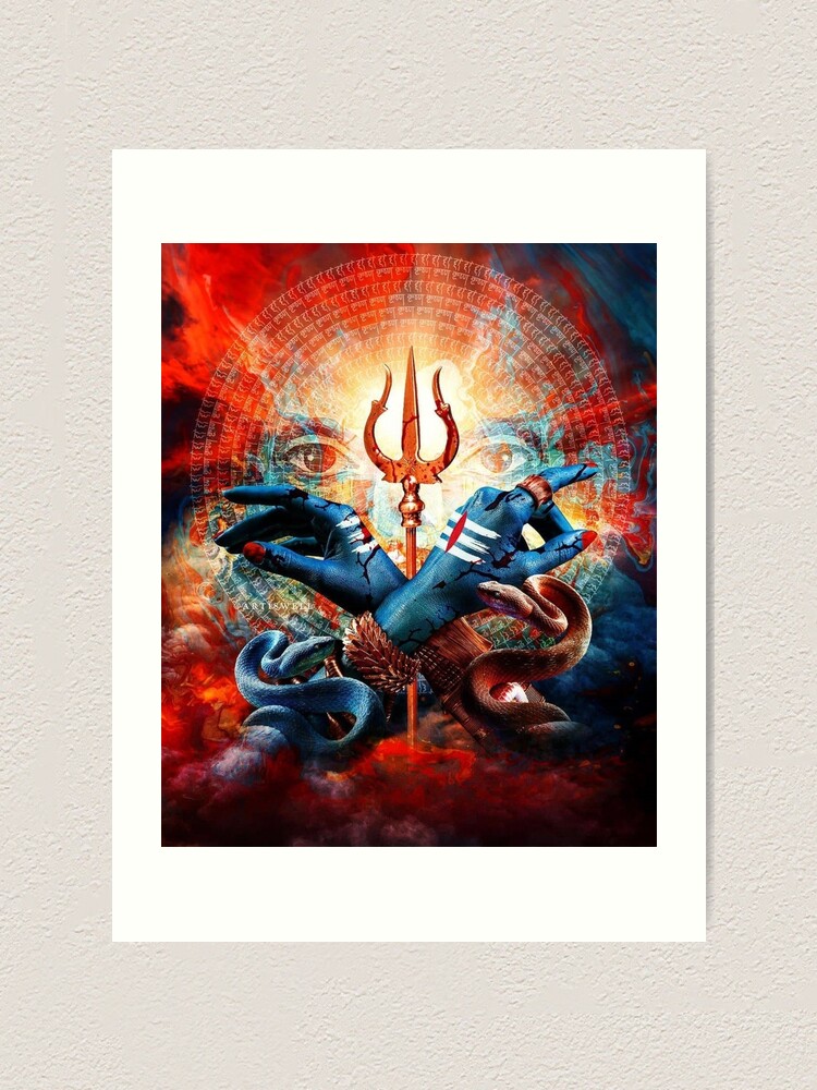 "Har Har Mahadev" Art Print for Sale by banothsonu | Redbubble