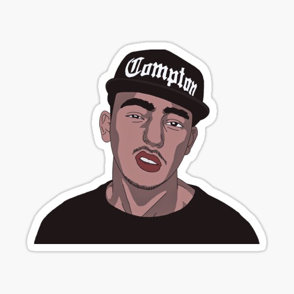 "gangsta" Sticker by vekone | Redbubble