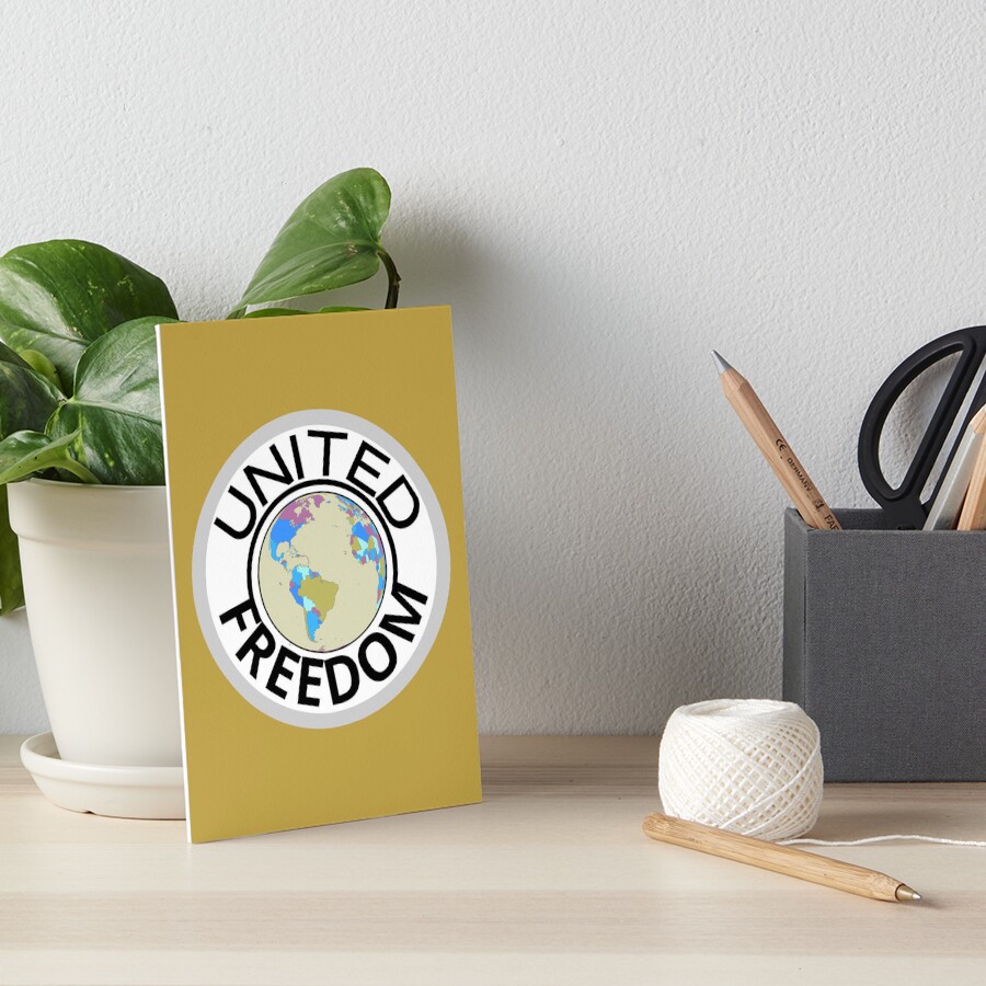 "United Freedom Earth - Freedom Convoy 2022" Art Board Print by ...