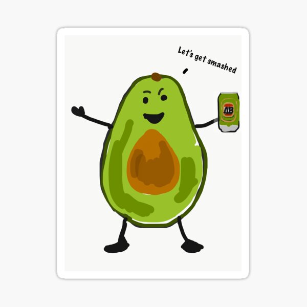 "Smashed " Sticker for Sale by Swayafl0at | Redbubble