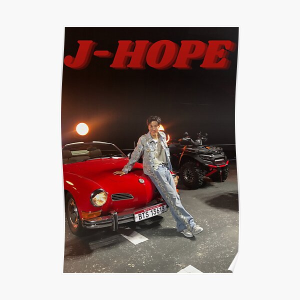 "BTS J-hope" Poster for Sale by Glacieux | Redbubble