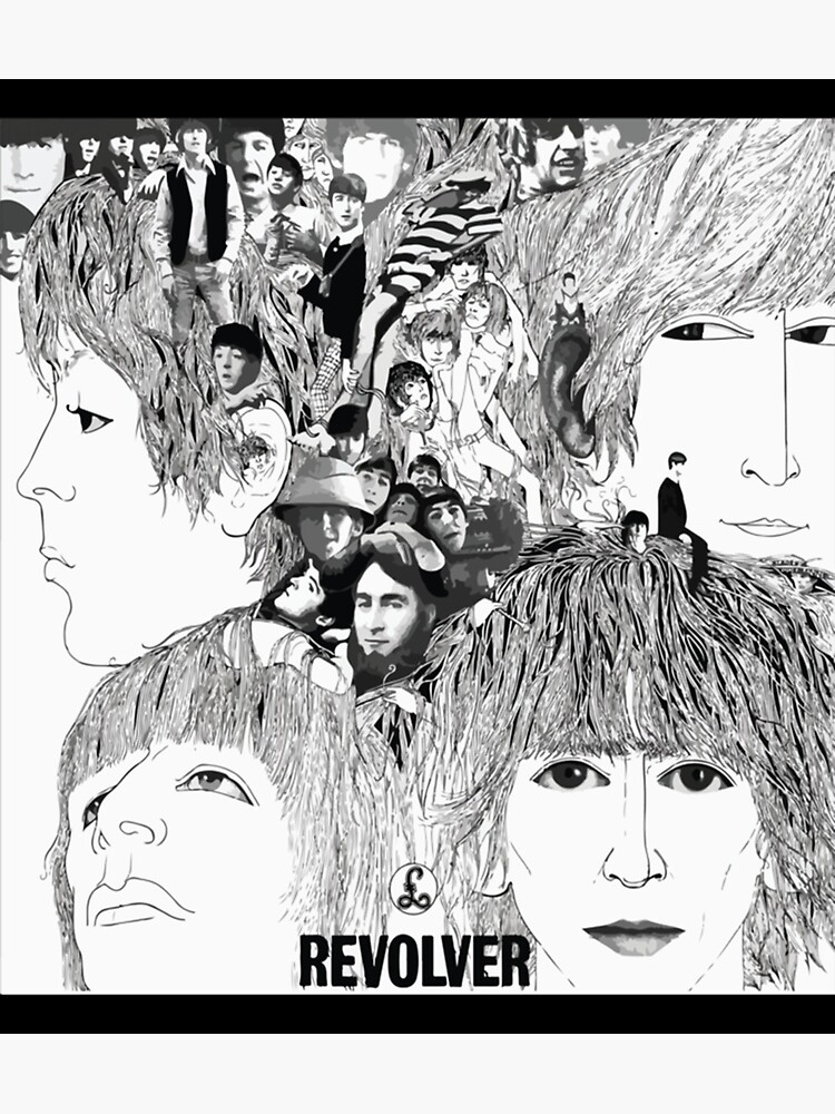 "Revolver Album Cover Sticker" Art Print for Sale by emmaleepat | Redbubble