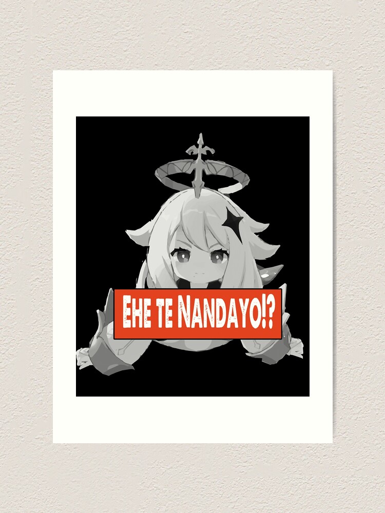 "Ehe te nandayo Paimon Genshin Impact Classic ." Art Print for Sale by ...