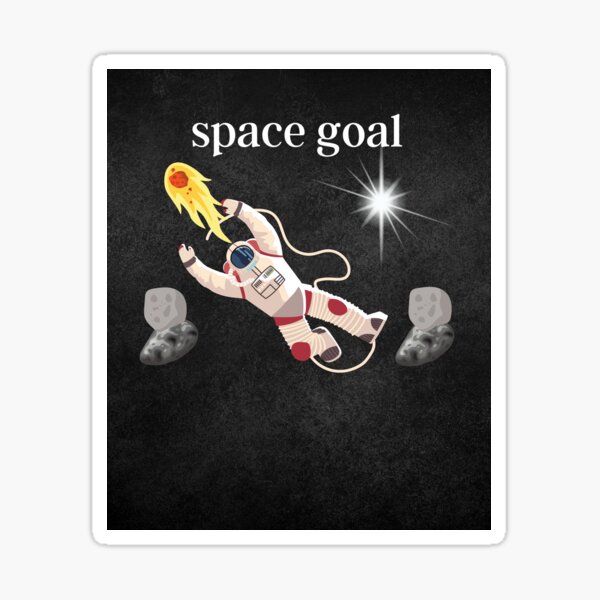 "funny astro goal " Sticker by karimkemo123 | Redbubble