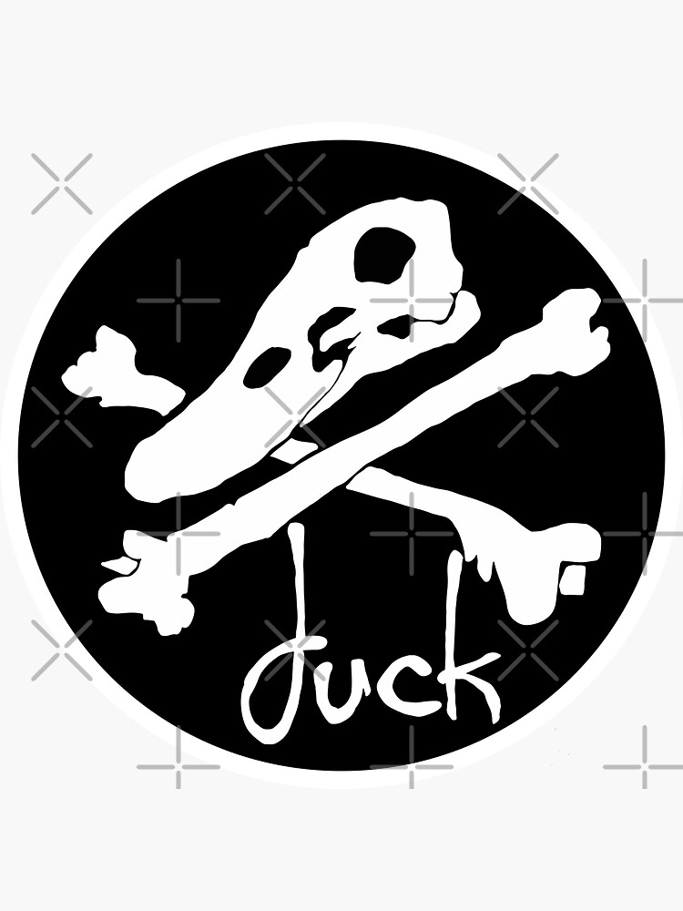 "Duck Head Skull Face" Sticker by PapaDuck74 | Redbubble