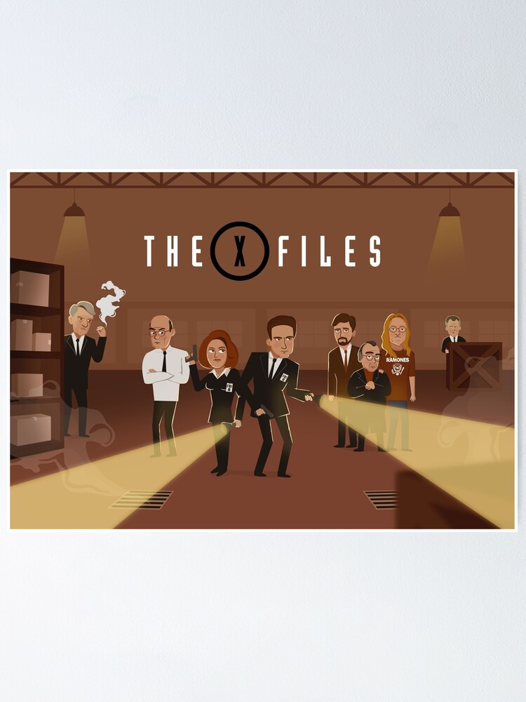 "The X-Files Cartoon" Poster for Sale by rafael-koff | Redbubble