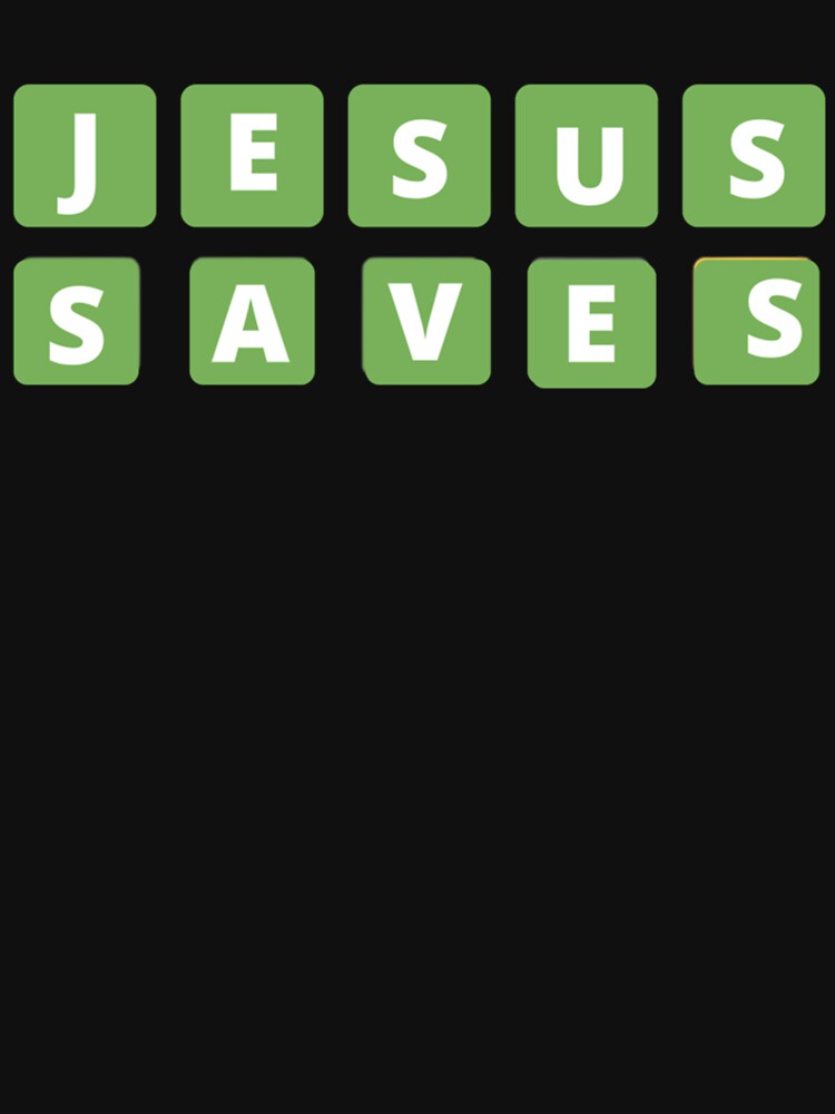 "Jesus saves wordle- wordle puzzle " T-shirt for Sale by TivertonRose ...