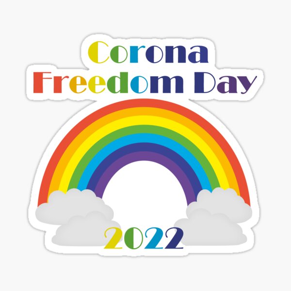 "Corona Freedom Day 2022" Sticker by MarkusDesign | Redbubble
