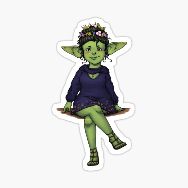 "Leila the Goblin Lady" Sticker for Sale by dickesSchaf | Redbubble