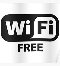Free Wifi Posters | Redbubble