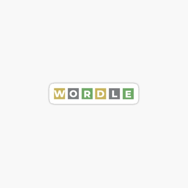 "Worldle Game Online " Sticker by TivertonRose | Redbubble